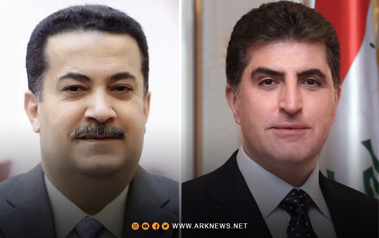President Nechirvan Barzani and Al-Sudani stress the resolution of all ...
